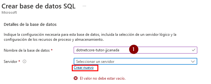 Tutorial Aplicación Web Dotnet Core Con Base De Datos Sql En Azure